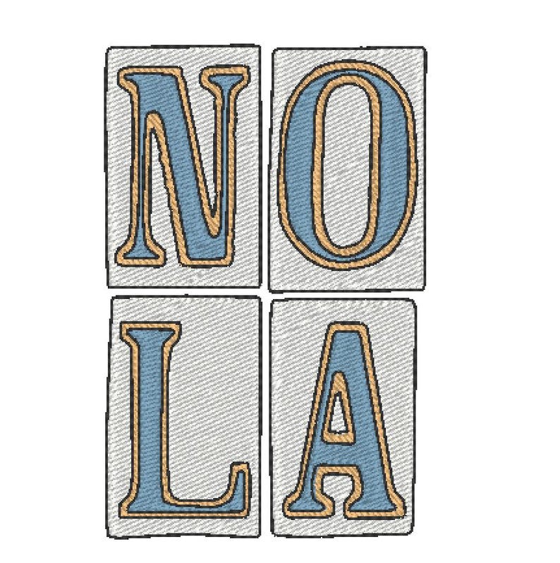 Nola Street Name Tiles Stacked New Orleans Stone Sidewalk Louisiana ...