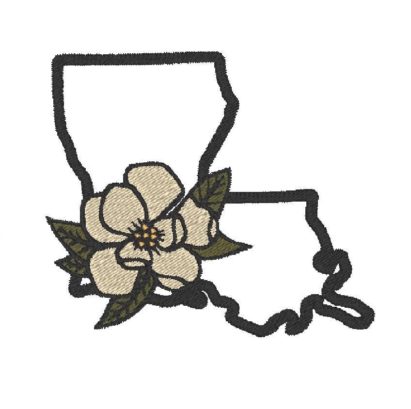 Louisiana State Magnolia Outline Minimalistic Trendy Southern Gift ...