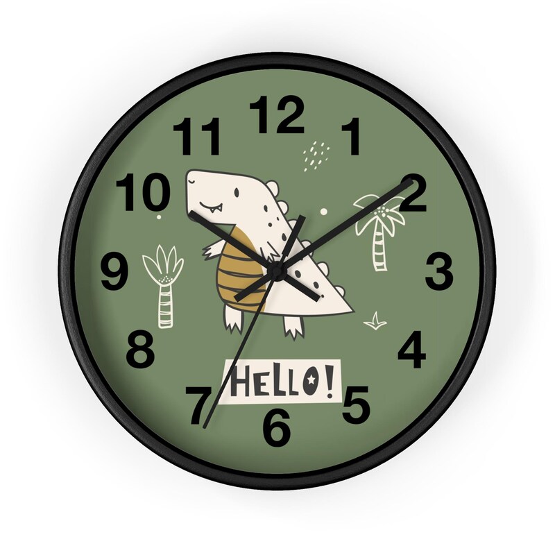 Dinosaur Wall Clock - Etsy