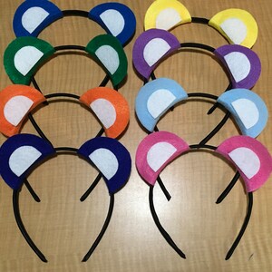 Set of 10 Care Bear Inspired Ears Headbands (fun Party Favor!) - Etsy