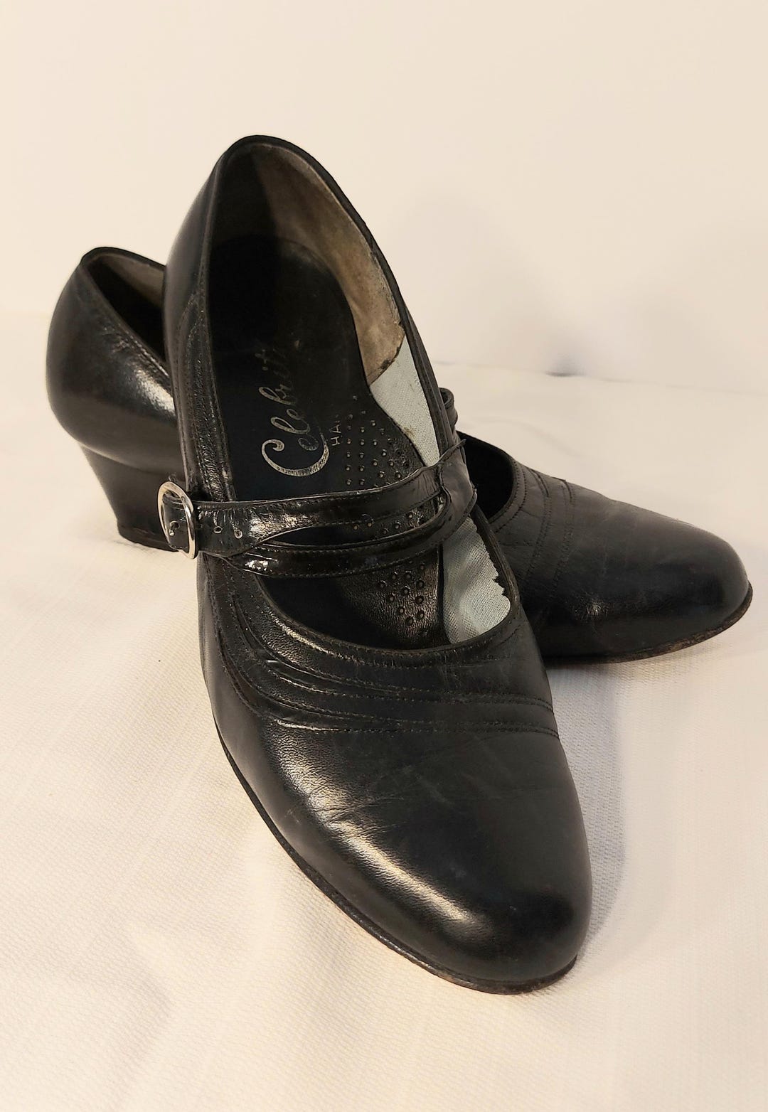 1960's Celebrity Brand Handmade Women's Shoes Heels Pumps Leather ...