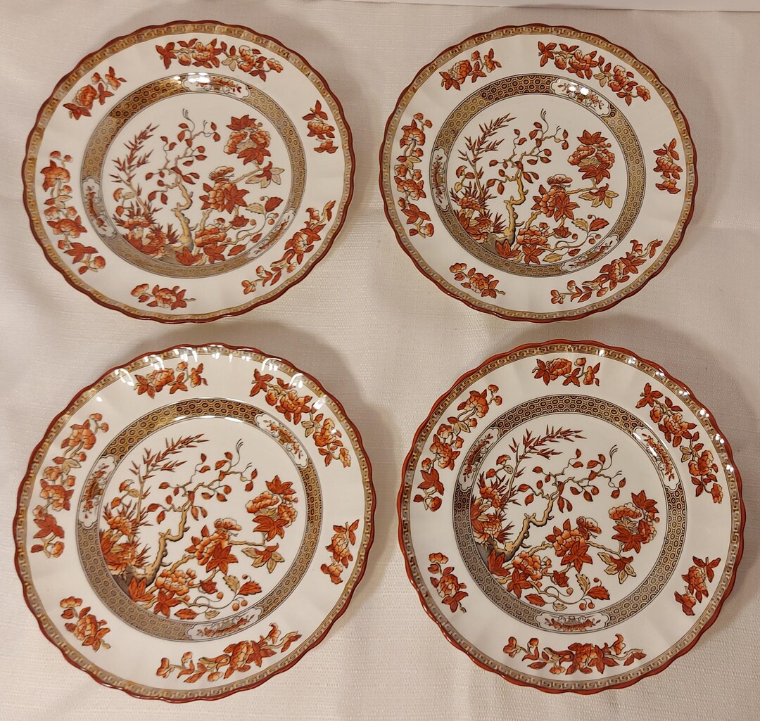 Copeland Spode India Tree Salad Plate Produced in England Measures 7 1/ ...