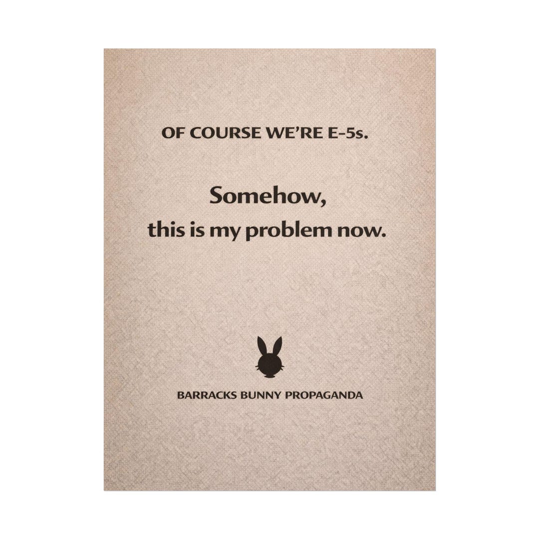 Barracks Bunny Propaganda Poster Rolled Posters | Retro Quote Wall Art ...