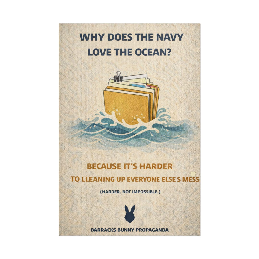Navy Joke Poster Rolled Posters | Vintage Military Humor Nautical Print ...