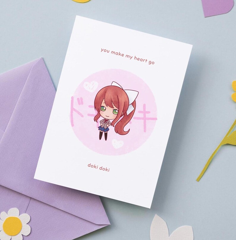Doki Doki Literature Club | Monika | Anniversary Birthday Valentine's ...
