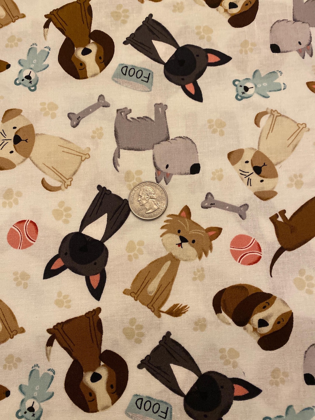 Puppy Fabric, Paw-sitively Awesome, Dog Fabric, Studio E Fabric, 7448 ...