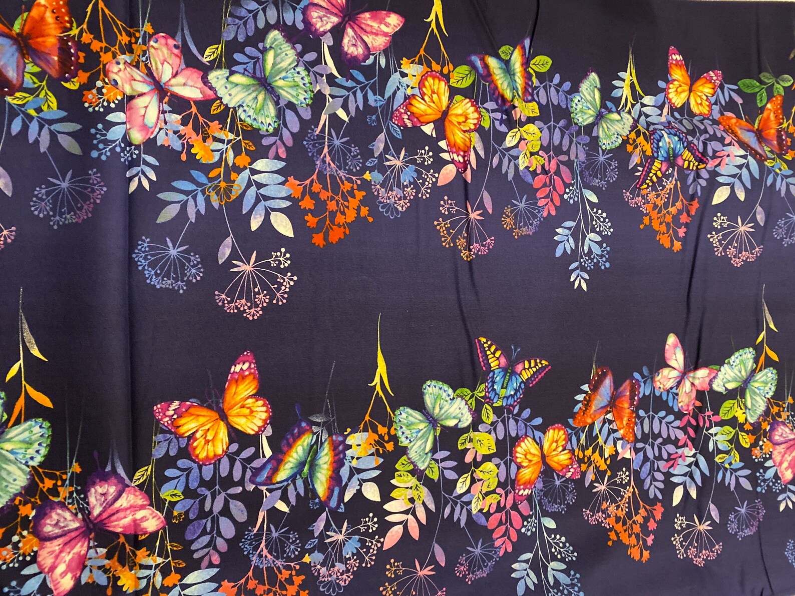 Butterfly Fabric Blue Butterfly Studio E Fabric Butterfly - Etsy