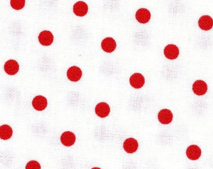Dots Fabric, Red Dots, Timeless Treasures, Cotton Quilting Sewing ...