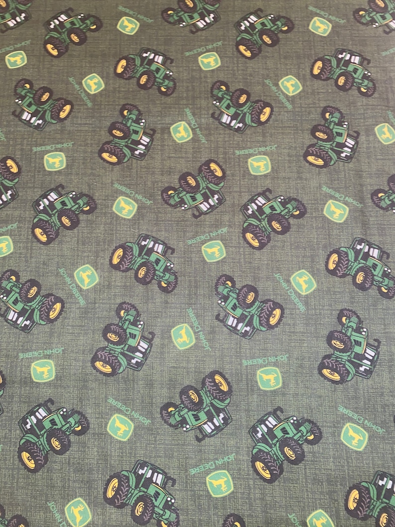 John Deere Fabric, Tractor Fabric, Tractor Toss, Cotton Fabric Quilting ...