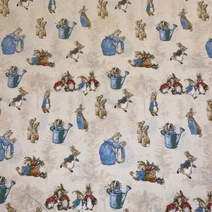 Peter Rabbit Fabric, Beatrix Potter, Riley Blake, Cotton Quilting ...