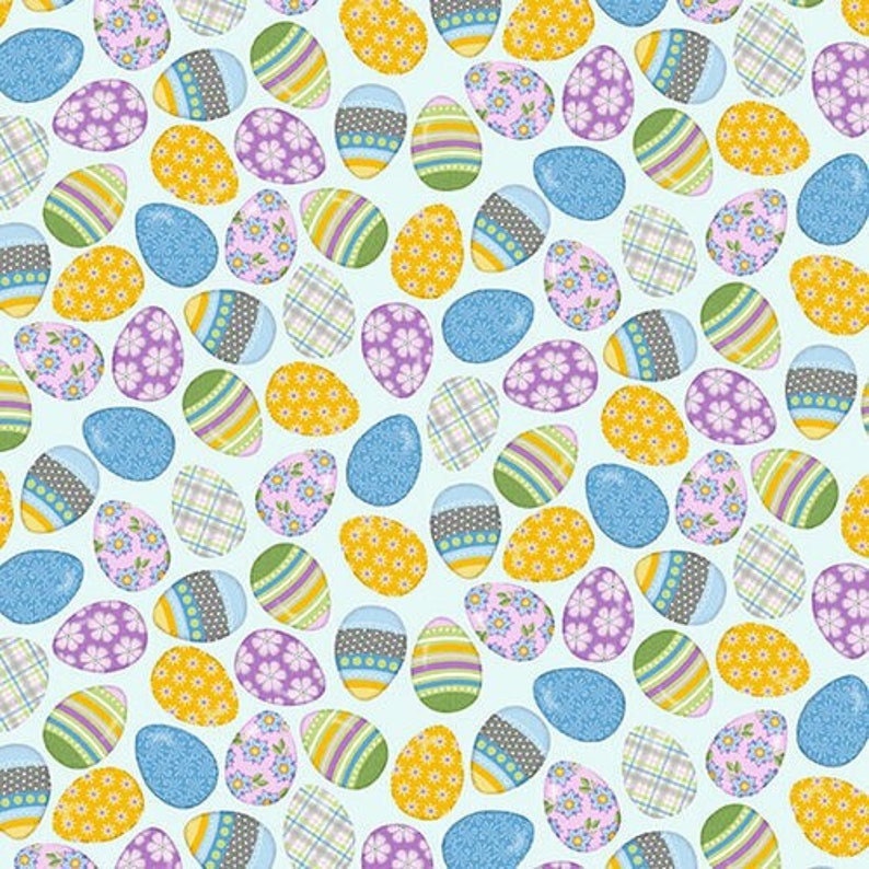 Easter Fabric, Easter Egg Fabric, Cute Easter Egg, Studio E Fabric ...