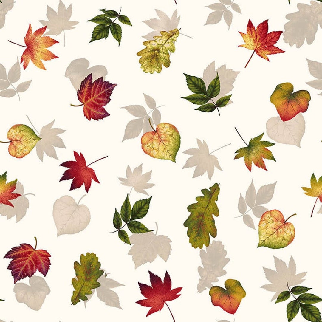 Fall Leaf Fabric, Autumn Fabric, Pumpkin Harvest, Fall Fabric, Pumpkin ...