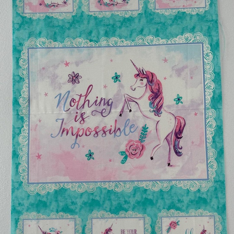 Unicorn Fabric Panel - Etsy