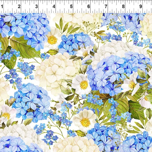 Hydrangea Fabric - Etsy
