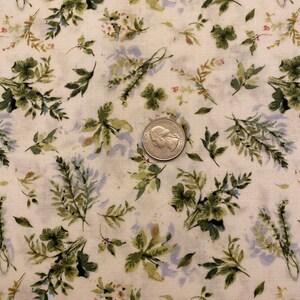 Susan Winget Fabric, 39758-174, White Foliage, Among the Branches ...
