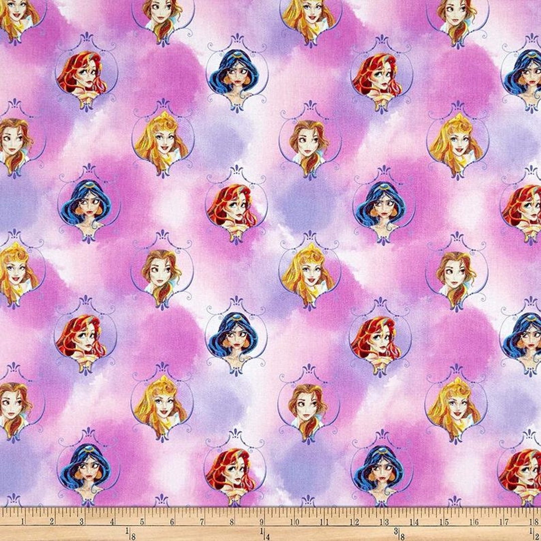 Ariel Fabric, Belle Fabric, Jasmine Fabric, Disney Princess, Disney ...