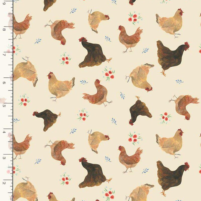 Chicken Fabric - Etsy