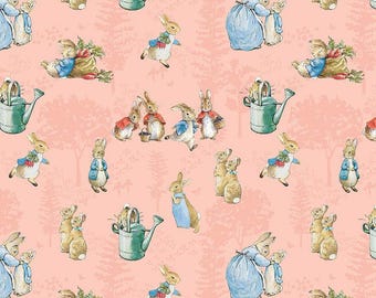 Peter Rabbit Fabric, Beatrix Potter, Riley Blake, Cotton Quilting ...