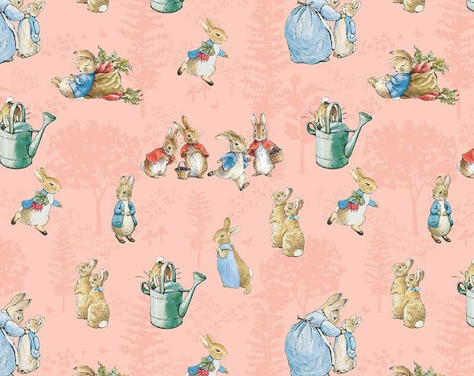 Peter Rabbit Fabric, Beatrix Potter, Riley Blake, Cotton Quilting ...