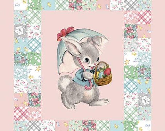 Easter Parade Fabric, Easter Panel, Riley Blake Fabric, Vintage Easter ...