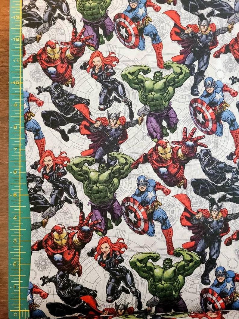 Avengers Fabric Avengers Unite Fabric Hulk Fabric Marvel - Etsy