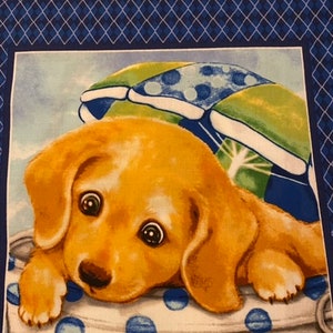 Puppy Fabric, Puppy Panel, Trendy Puppies, Dog Panel, 24 X 43 Panel ...