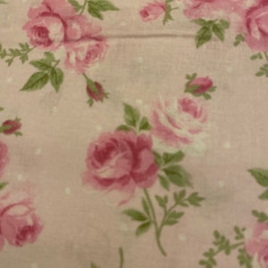 Rose Fabric, Pink Rose Fabric, Fabric Traditions Fabric, Roses and Dots ...