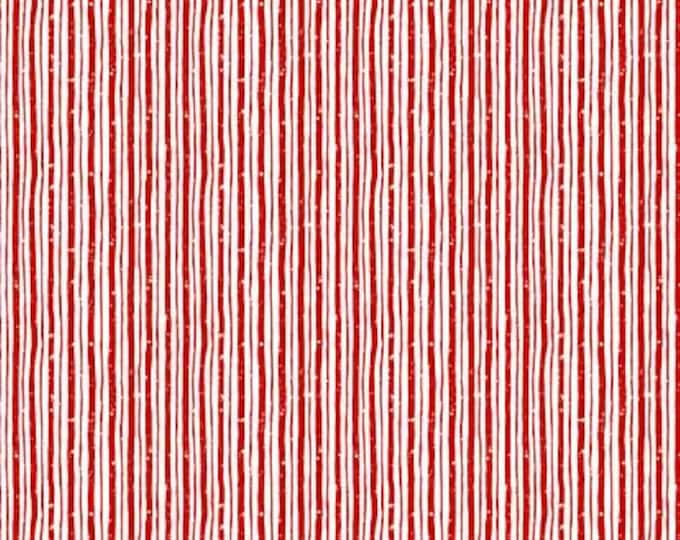 Red Stripe, Red White Stripe, Bundle Up, Henry Glass, Quilting Sewing, 100% Cotton Fabric, Wonky ...