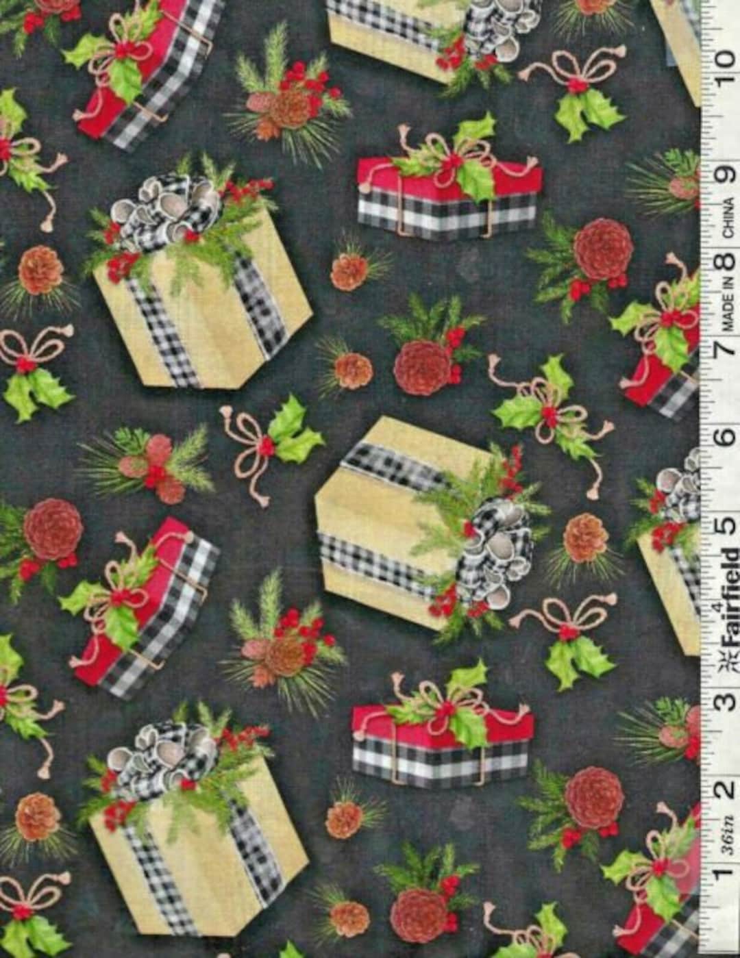 Christmas Packages, Gingham Ribbon, Christmas Fabric, Gingham Fabric ...