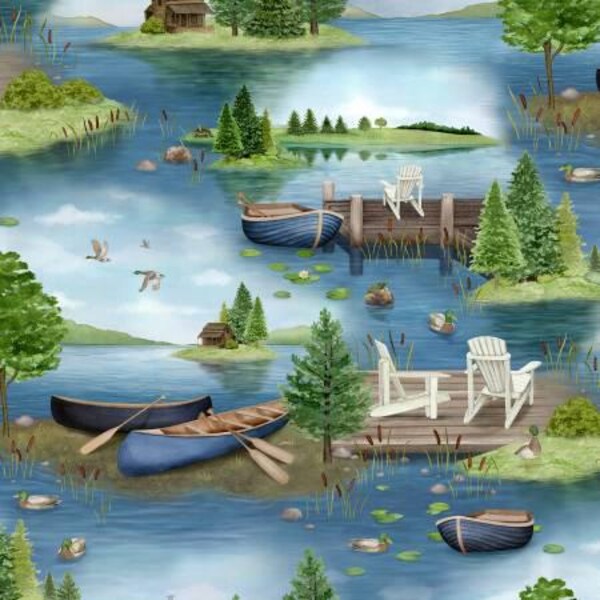 Lake Fabric - Etsy