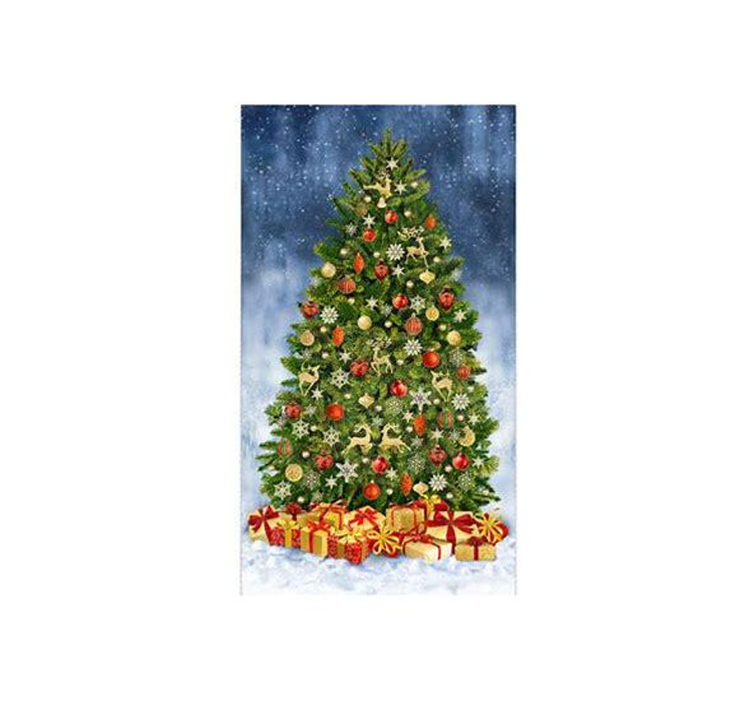 Christmas Panel, Christmas Tree, PANEL, Timeless Treasures, CM 2676 ...