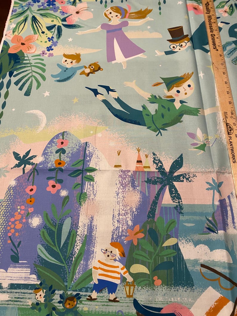 Peter Pan, Neverland Panel, Forever Neverland, Riley Blake Fabric ...
