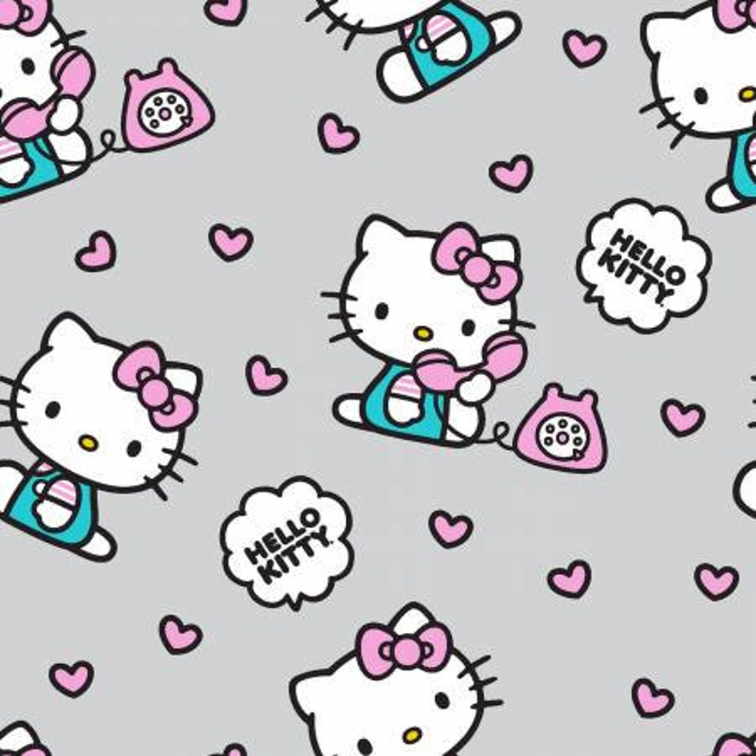 Hello Kitty, Sanrio Hello Kitty, Telephone Hearts Hello Kitty, Cotton ...