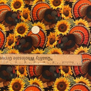Turkey Fabric, Thanksgiving Fabric, Thanksgiving Turkey Fabric, Autumn ...