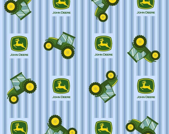 John Deere Fabric, Tractor Fabric, John Deere, Blue Green Fabric ...