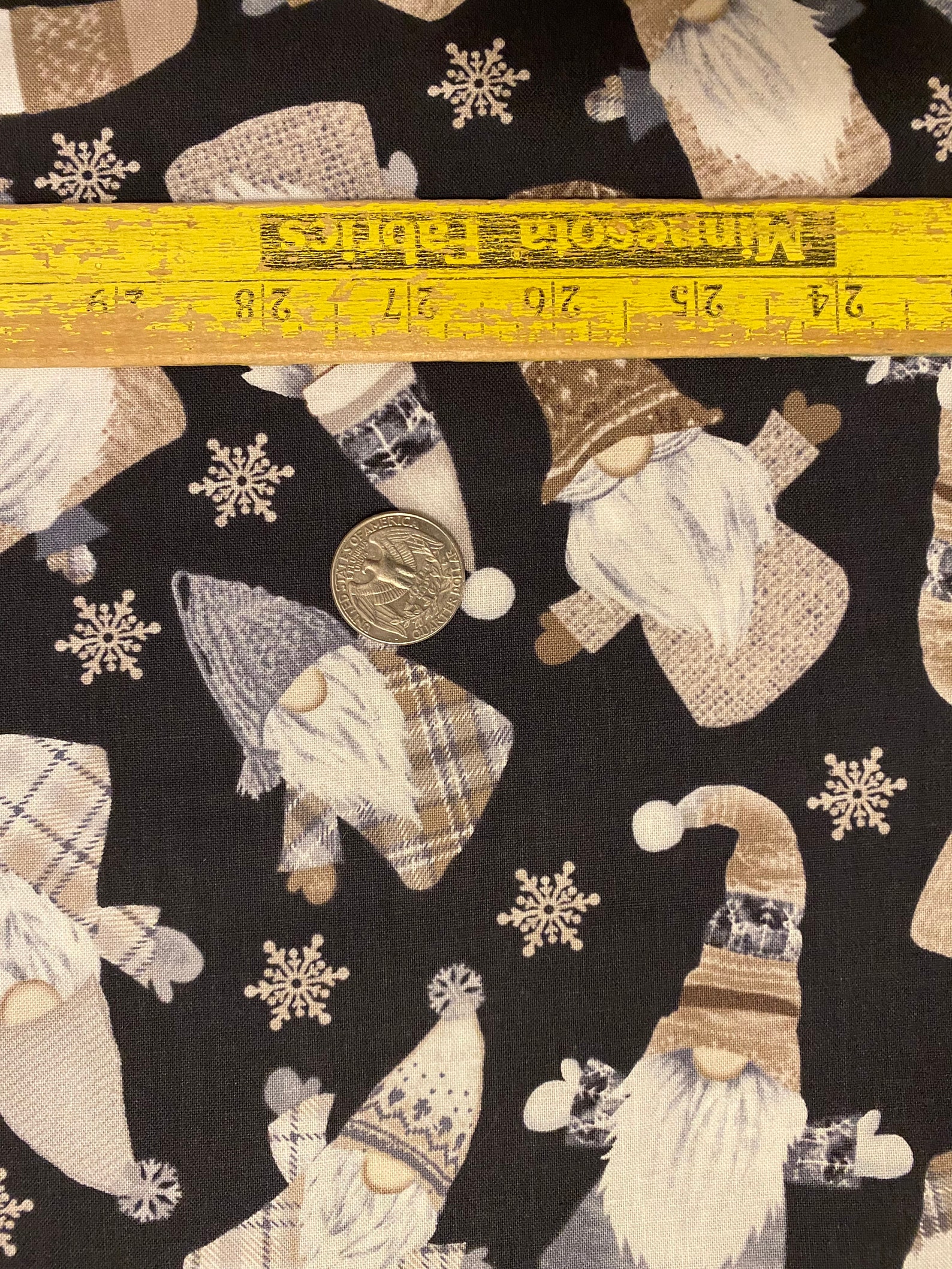 Gnome Fabric, Christmas Fabric, Holiday Gnomes, Timeless Treasures ...