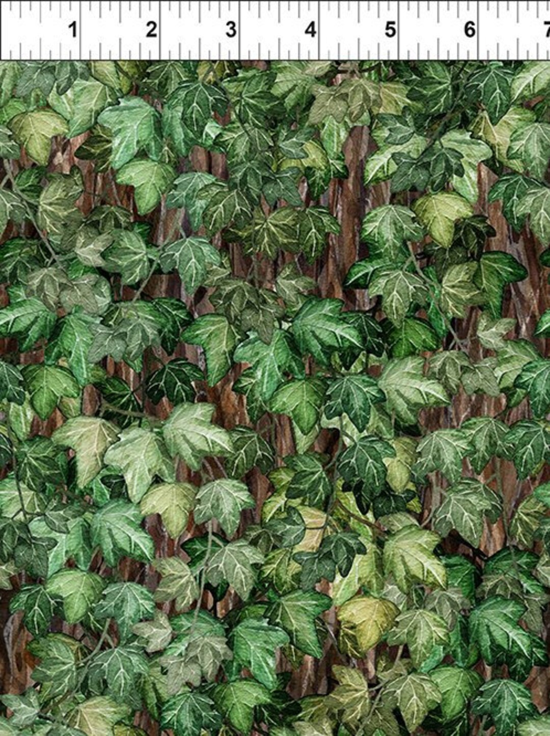 Ivy Fabric, Green Ivy Fabric, Botanical Ivy Fabric, Green Foliage ...