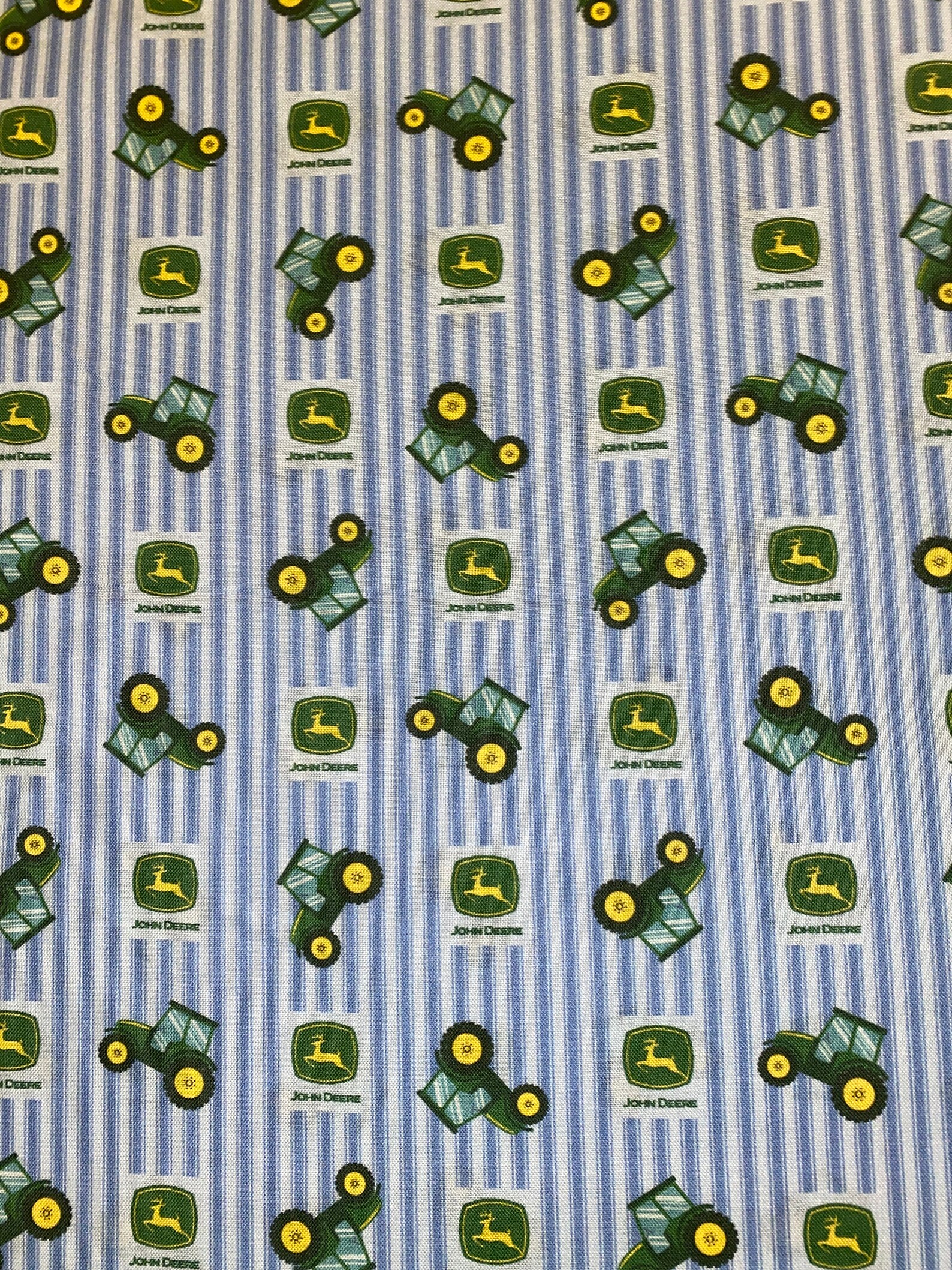 John Deere Fabric Tractor Fabric John Deere Blue Green - Etsy
