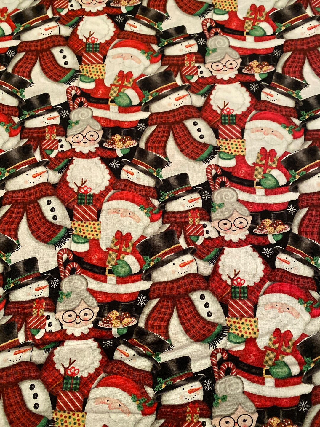 Christmas Fabric, Snow Men Fabric, Merry Town, Fabric, Reindeer Fabric ...