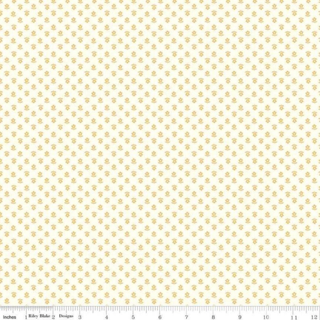 Gretel Fabric, Greta Daisy, Greta Daisy Yellow, Riley Blake Fabric ...