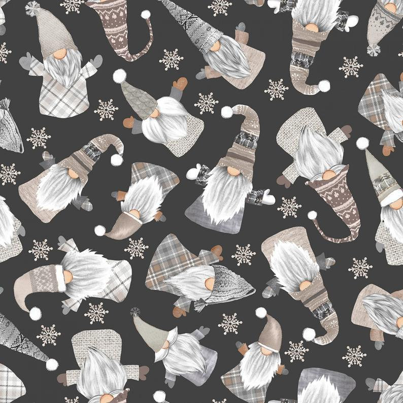 Gnome Fabric, Christmas Fabric, Holiday Gnomes, Timeless Treasures ...