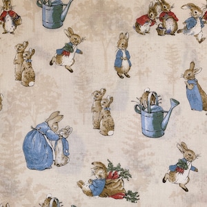 Peter Rabbit Fabric, Beatrix Potter, Riley Blake, Cotton Quilting ...