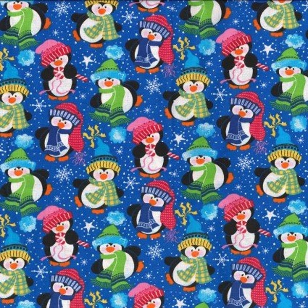 Penguin Fabric - Etsy