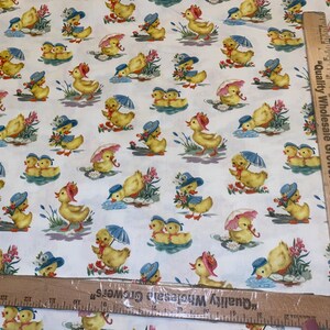 Easter Fabric, Cream Easter Fabric, Cotton Fabric, Cream Springtime for ...