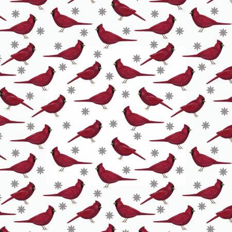 Cardinal Fabric - Etsy