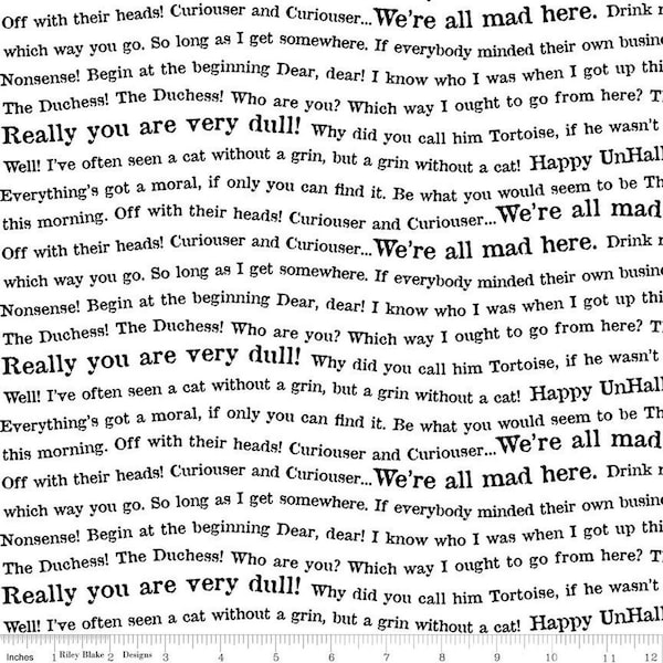 Text Fabric Words - Etsy