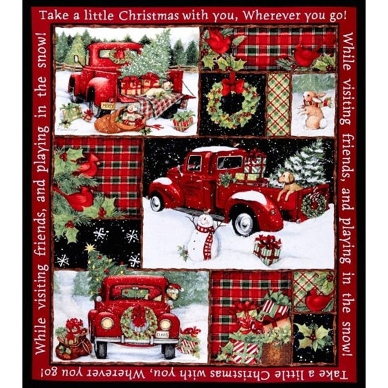 Fabrics Christmas Animal Panels - Etsy