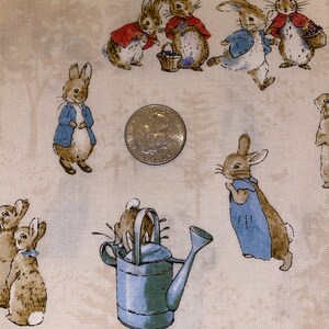 Peter Rabbit Fabric, Beatrix Potter, Riley Blake, Cotton Quilting ...