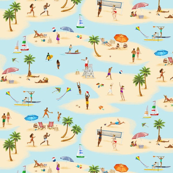 Beach Fabric - Etsy