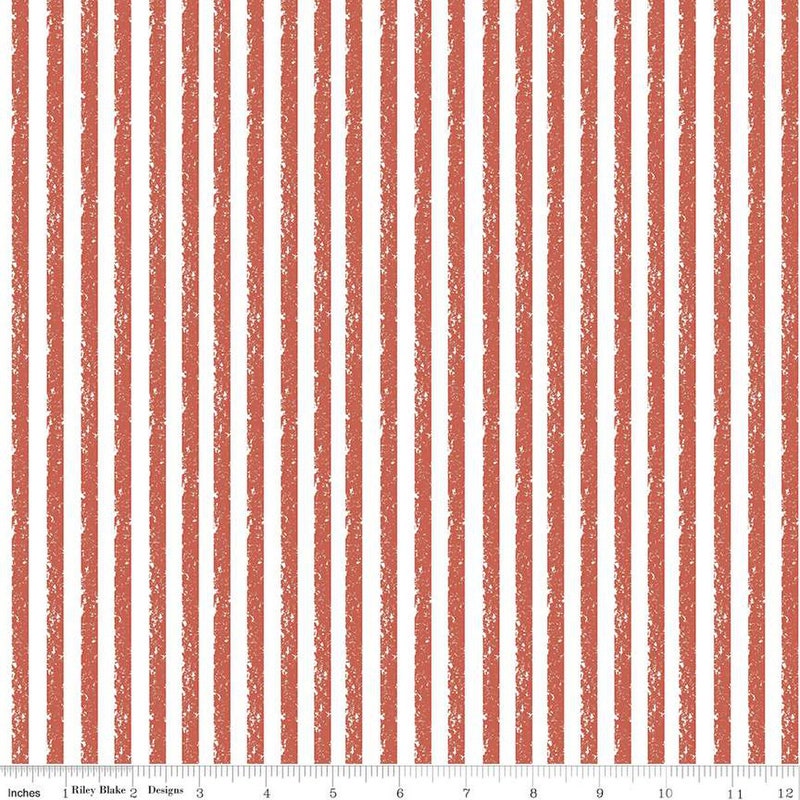 Red Striped Fabric - Etsy